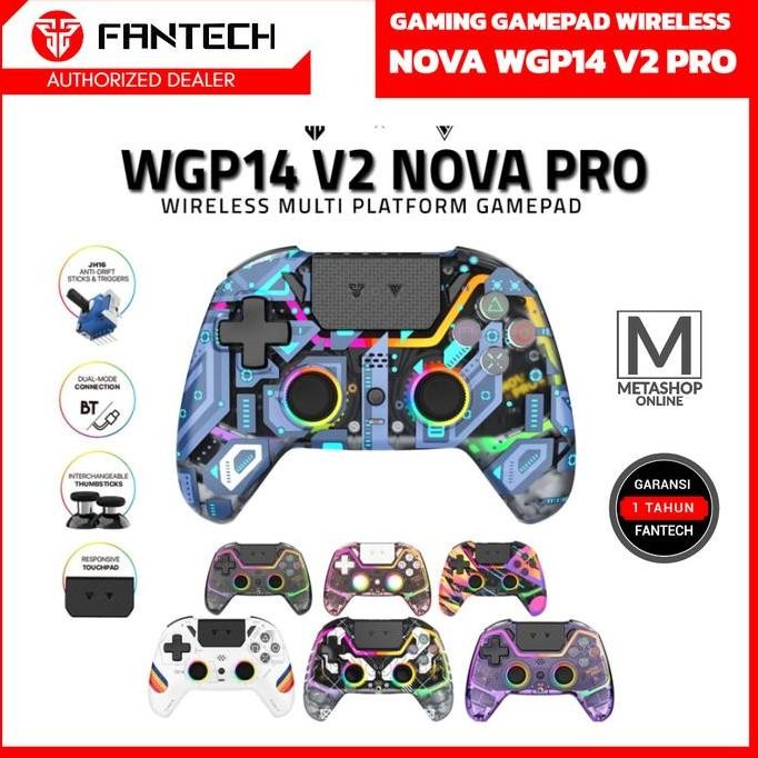 Jual Fantech Gamepad Wireless Hall Effect NOVA WGP14 V2 PRO PS4 PC ...