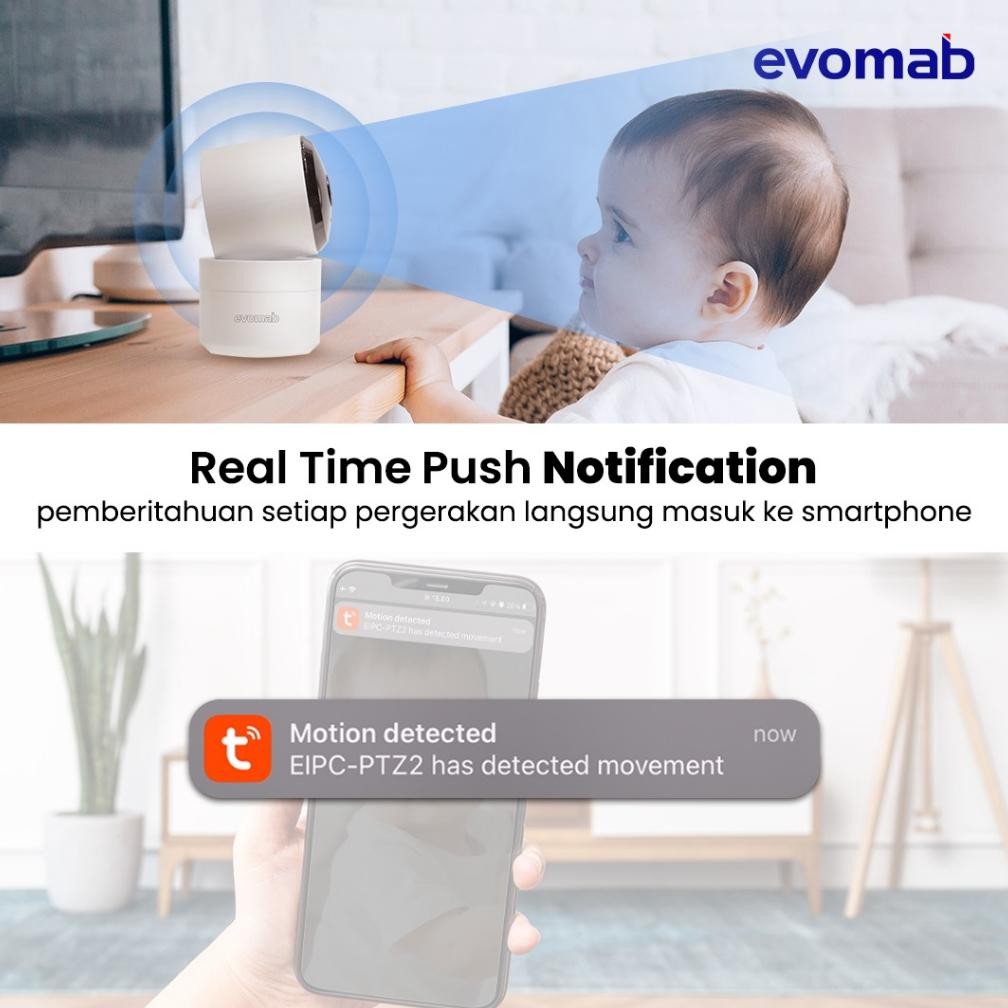 Jual Evomab Ip Cctv Indoor Kamera Portable Private Mode 1080P Wifi Eipc ...