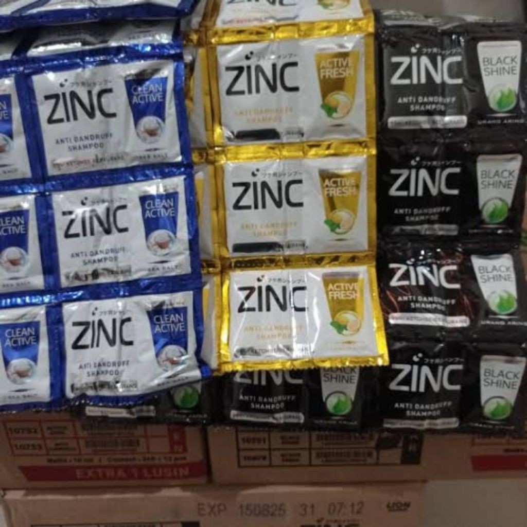 Jual Shampoo Zinc Sachet 1 DUS ISI 20 Renceng Extra 1 Renceng Total 21 ...