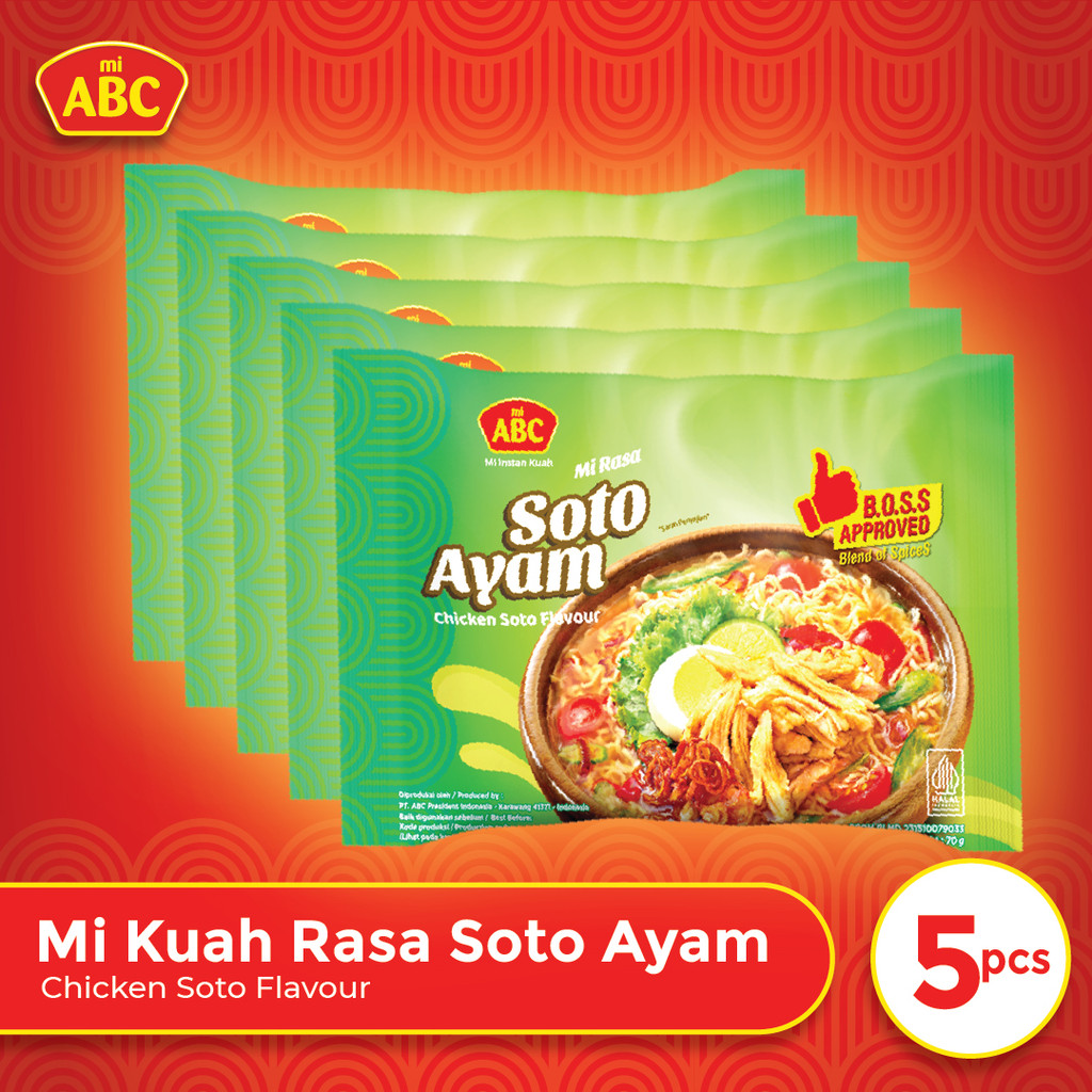 Jual Mie ABC Soto Ayam 70gr 5pcs | Shopee Indonesia