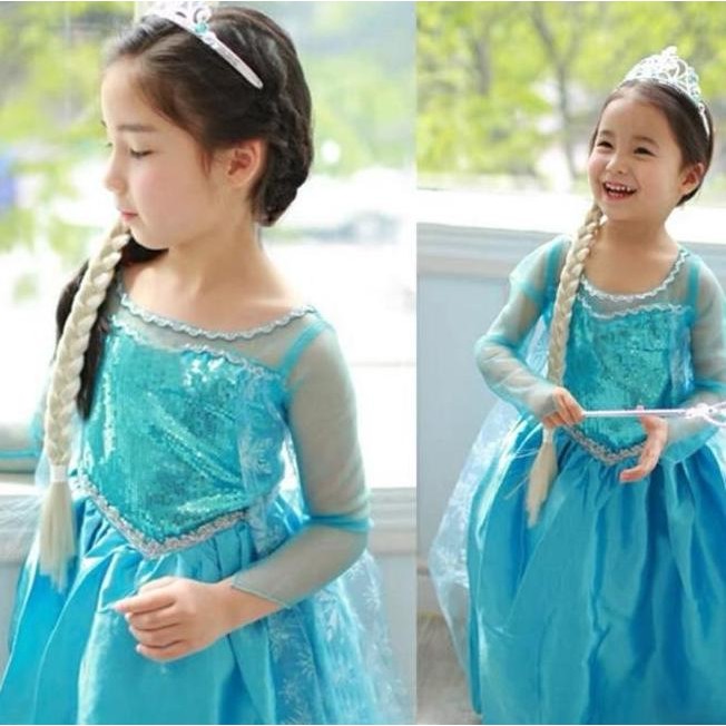 Jual DY102 >> Baju Elsa Frozen Anak Dress Princess / Kostum Dress Elsa ...