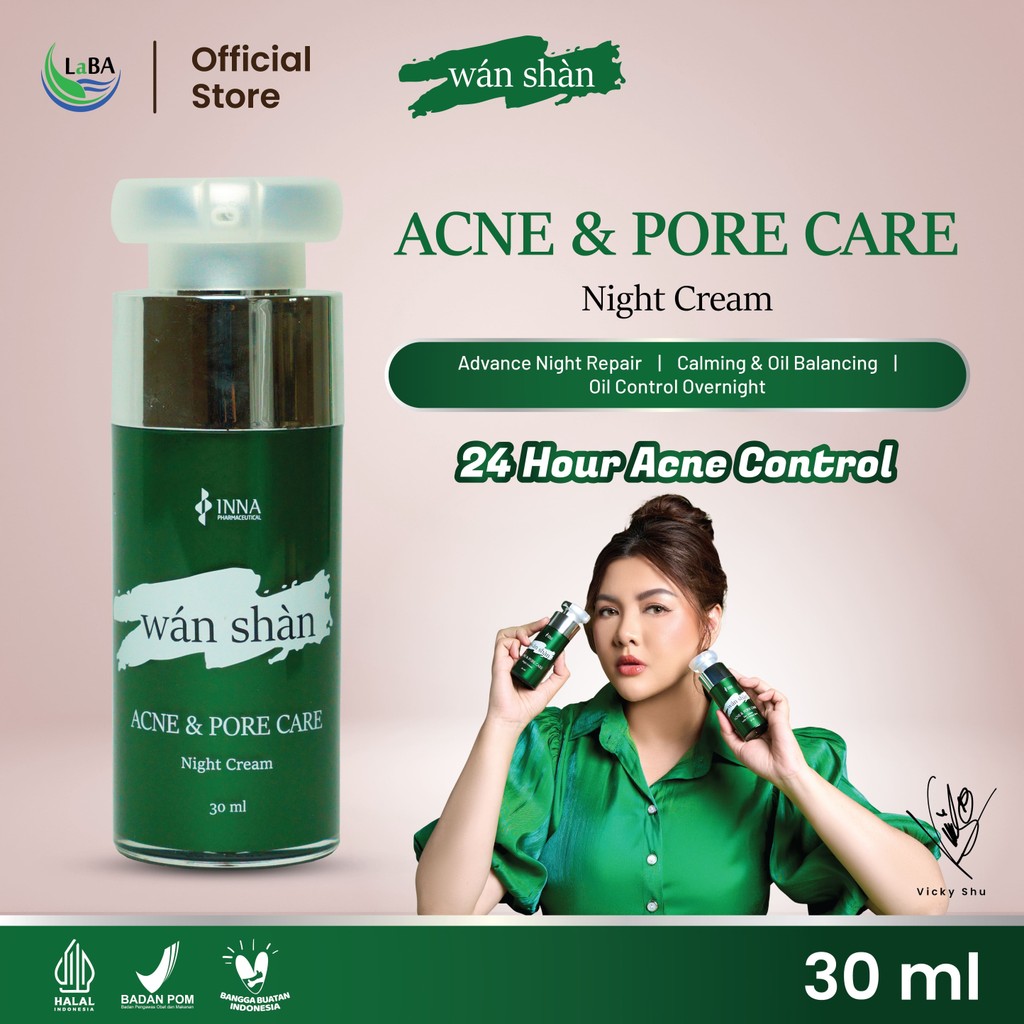 Jual Acne & Pore Care // Wan Shan // Night Cream 30 ml | Shopee Indonesia