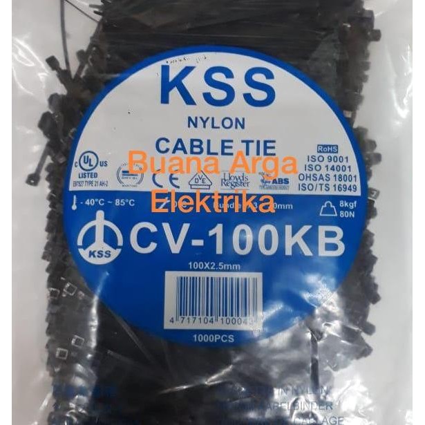 Jual KSS Kabel Ties / Cable Ties KSS CV-100K x 2.5mm | Shopee Indonesia