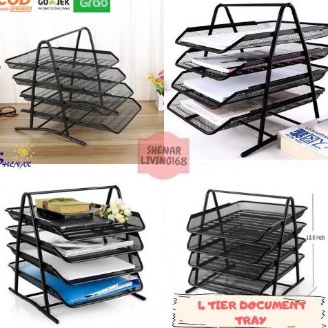 Jual RAK 4 TINGKAT / RAK DOKUMEN / RAK BERKAS, 4 TIER DOCUMENT TRAY ...
