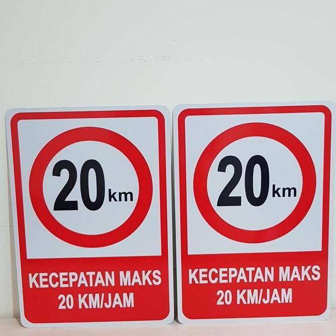 Jual Rambu Batas Kecepatan Maksimal 30 km/Jam 35cm x 50cm Plat ...