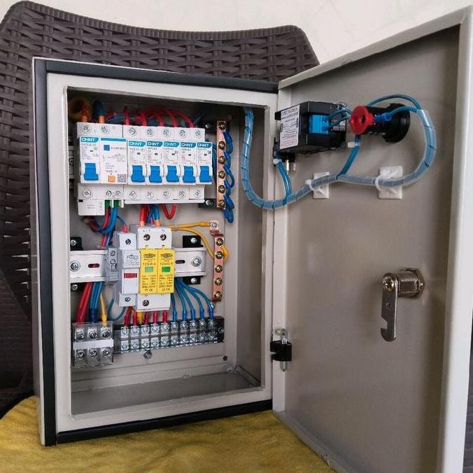 Jual PANEL LISTRIK PEMBAGI / DISTRIBUSI 1 PHASE 2200 WATT DENGAN RCBO ...