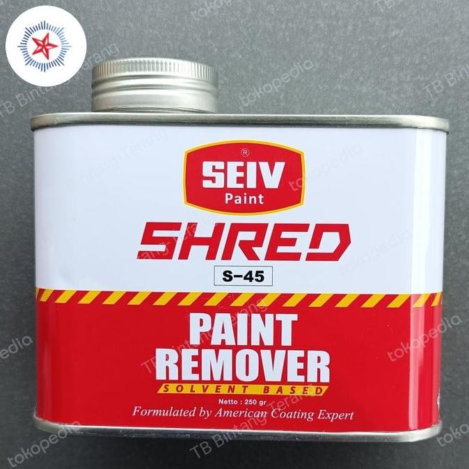 Jual PAINT REMOVER SEIV SHRED 250 GRAM PERONTOK PENGELUPAS CAT | Shopee ...