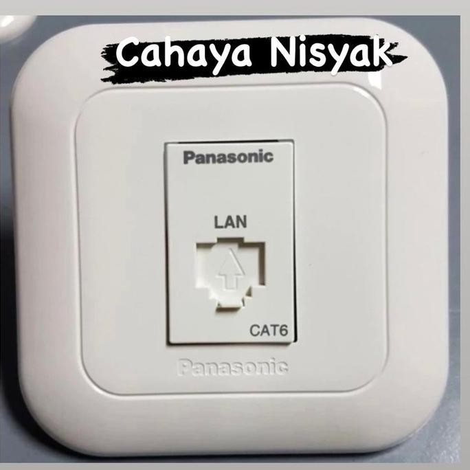 Jual PANASONIC STOP KONTAK OUTLET DATA CAT 6 WEJ24886 SOCKET LAN CAT6 ...