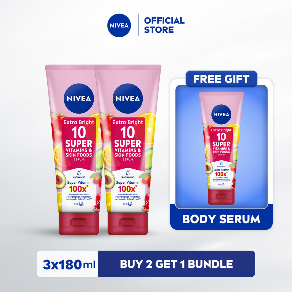 Jual [Special B2G1]NIVEA Extra Bright 10 Super Vitamins & Skin Foods ...