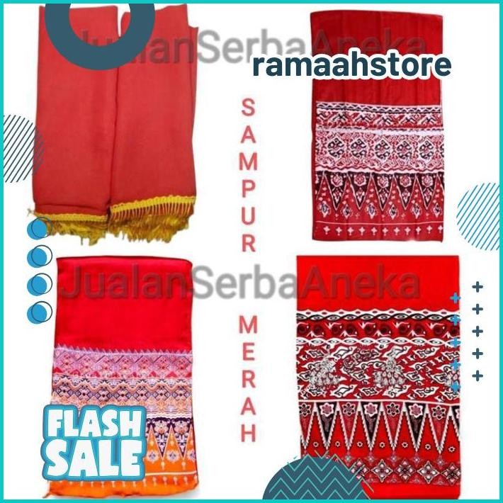 Jual DISKOM Selendang Sampur Merah Tari Tradisional Remo Gandrung Polos ...