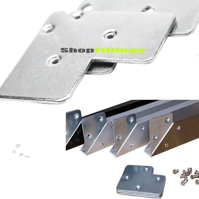 Jual Promo Siku Sudut Joint Corner L Bracket Frame Alumunium Profile ...