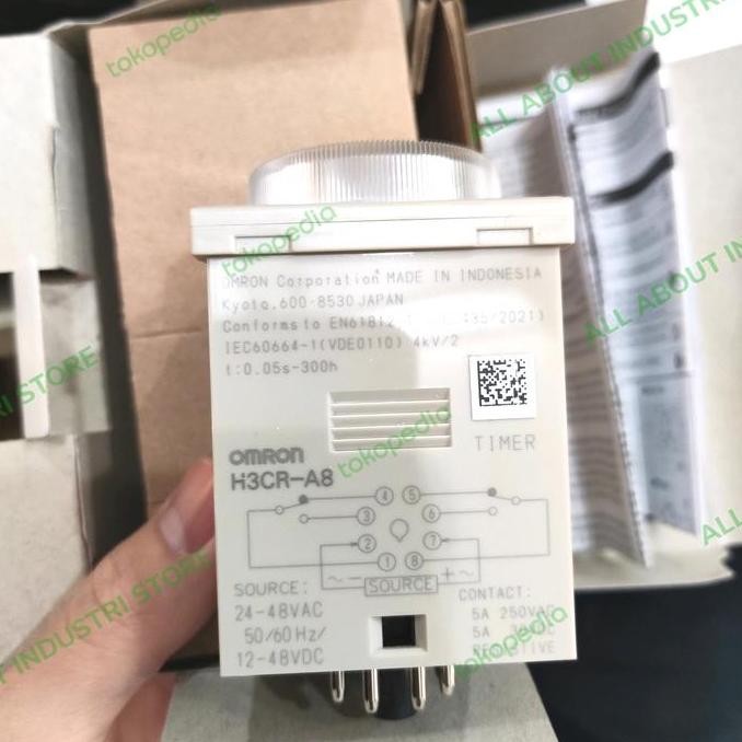 Jual !!!!!!] Omron H3CR-A8 24VDC Timer Omron h3cr a8 8 pin 24v Original ...