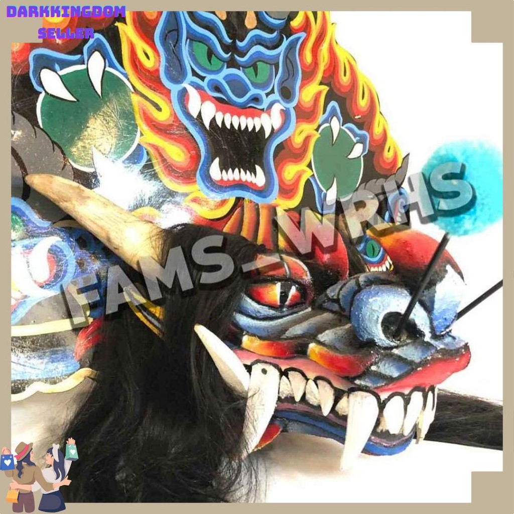 Jual Barongan Devil Vip V2 Ukuran 30 Full Kayu Barongan Caplokan Kayu ...