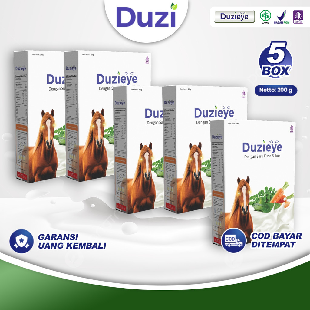Jual Duzi Eye Susu Kuda Lombok Nutrisi Mata Bubuk 200 Gram | Shopee ...