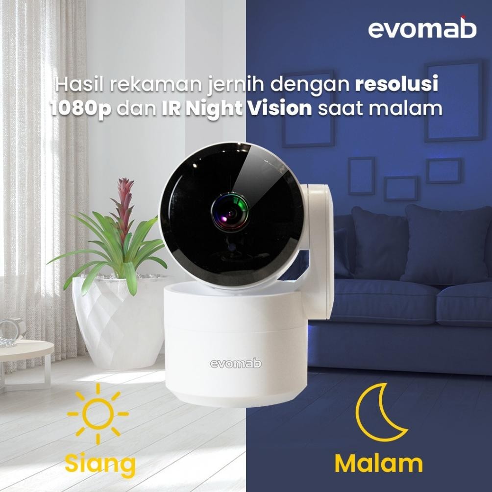 Jual Evomab Ip Cctv Indoor Kamera Portable Private Mode 1080P Wifi Eipc ...