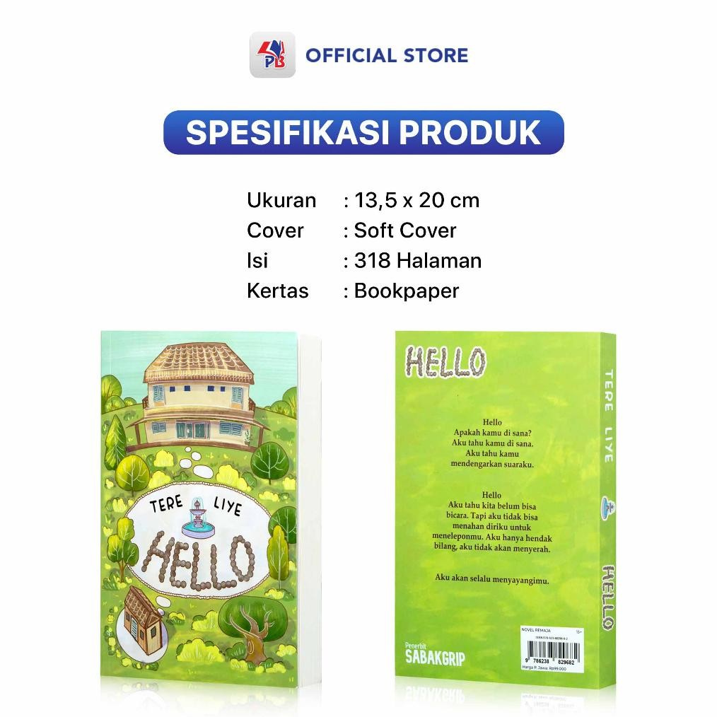 Jual Eelic Buku Novel Hello - Tere Liye / Novel Indonesia / Sabak Grip ...
