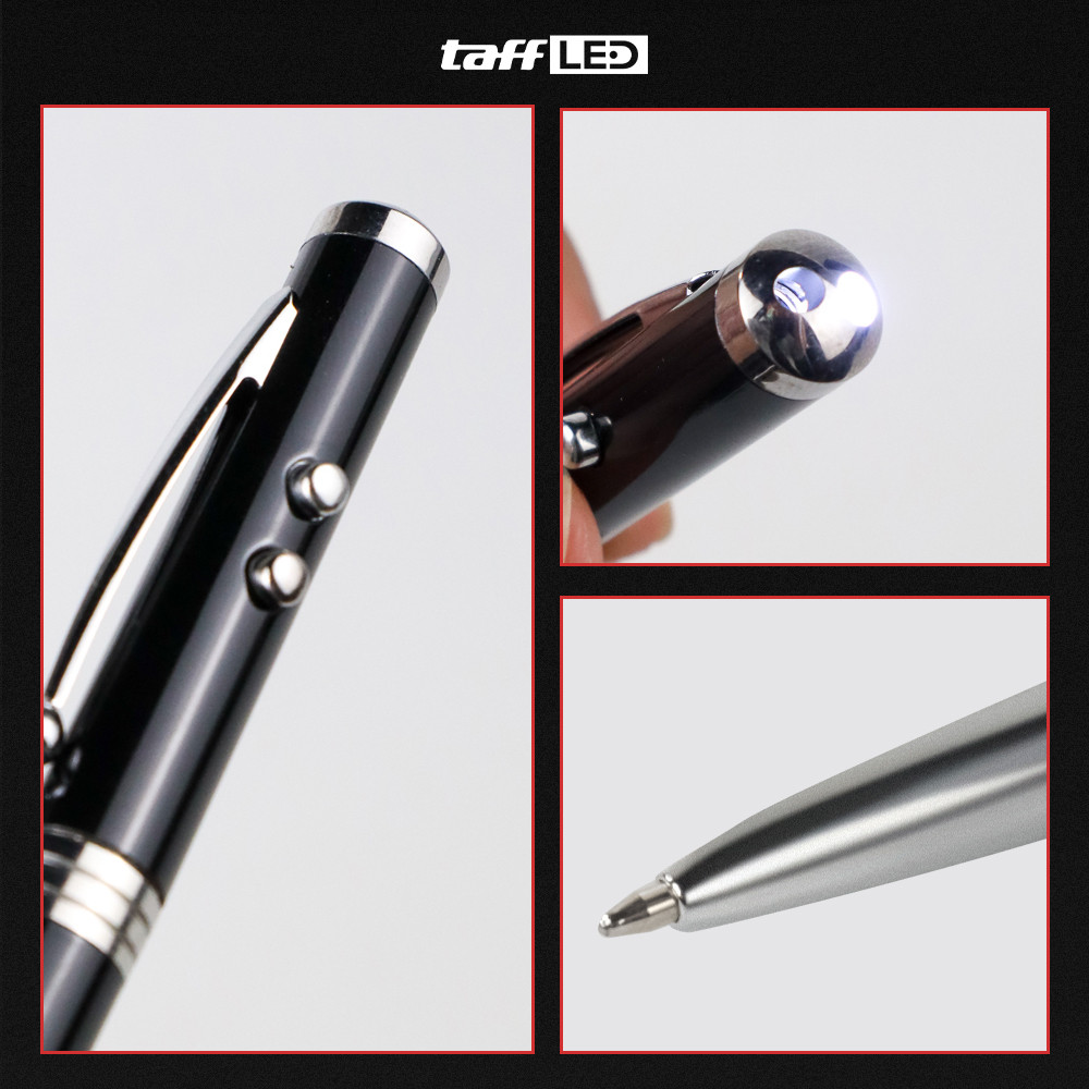 Jual TaffLED Pulpen 4in1 Senter Laser Pointer Pen dan Stylus Tinta ...