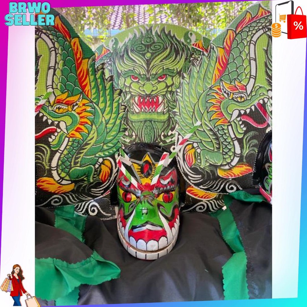 Jual Original BARONGAN |Barongan Versi Devil Kayu Bonus Kemul Panjang ...