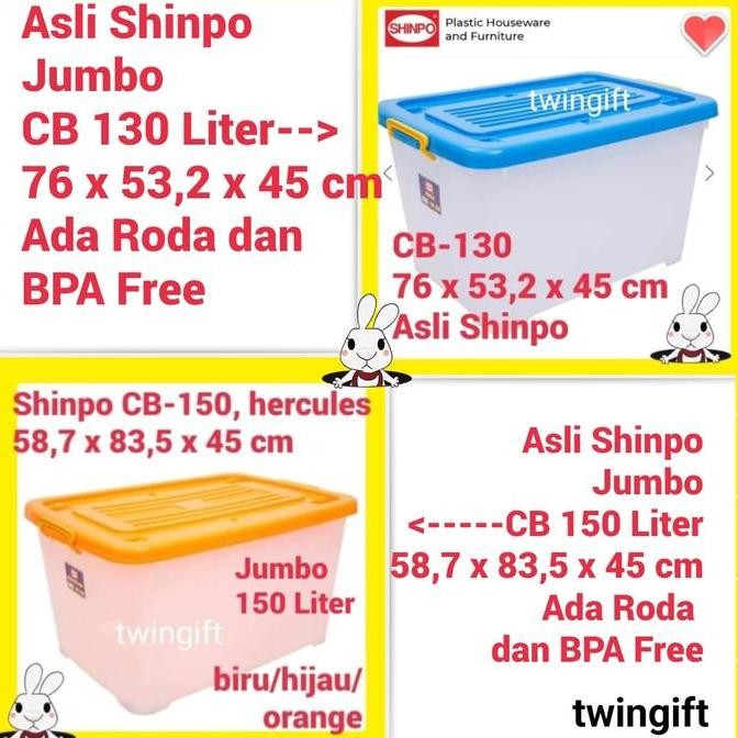 Jual Container/Kontainer Box Serbaguna, Shinpo Ukuran Jumbo, Cb 130 ...