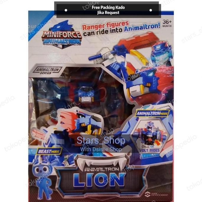 Jual Miniforce Animaltron Lion Ranger Figures Original Robot | Shopee ...