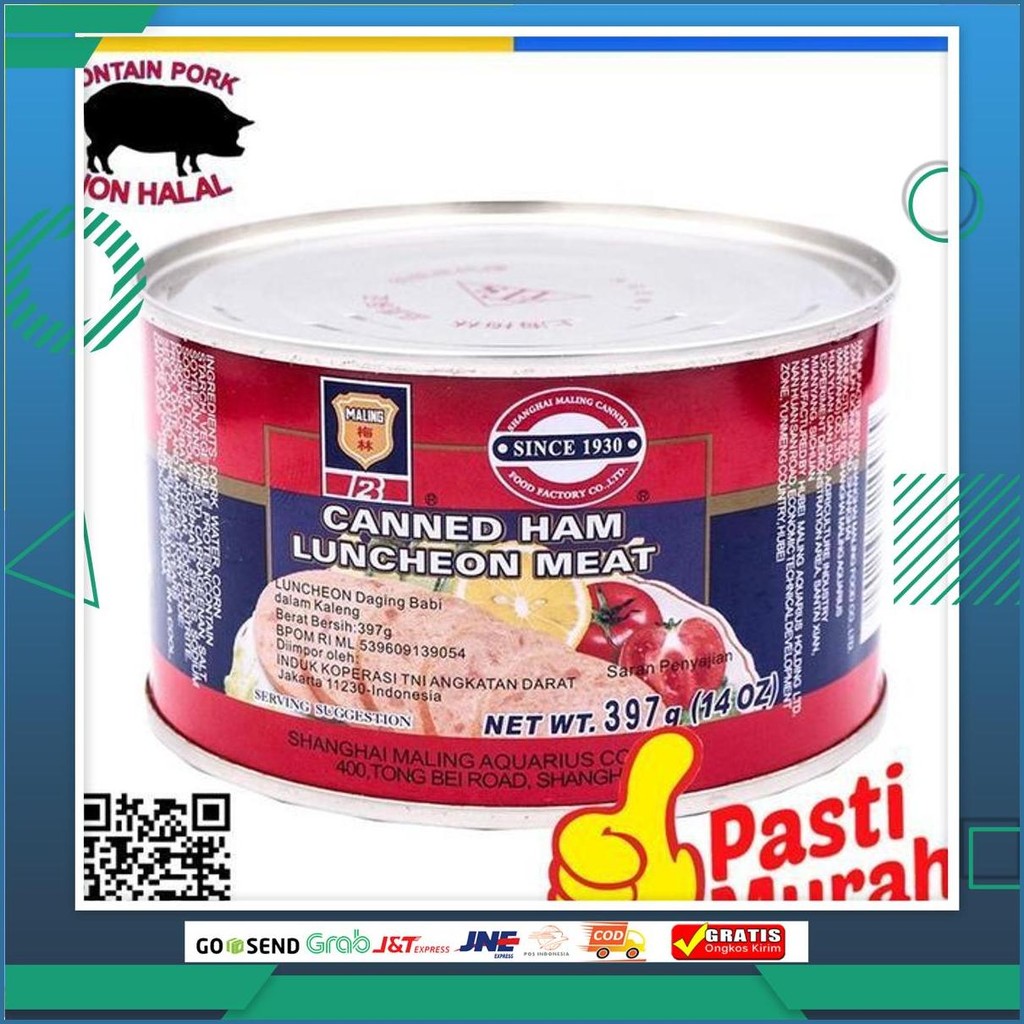 Jual Maling Ham Premium Tts Kaleng Merah 397 Gm Luncheon Meat Daging ...