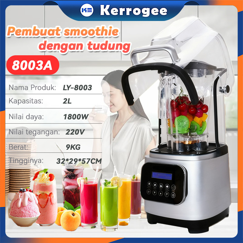 Jual Desain Mode 8003A Daya Tinggi 1800W /2L Blender Komersial Kedap ...
