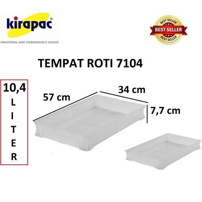 Jual Kirapac Bread Box 7104 - Container Roti Serbaguna / Tempat Donat ...