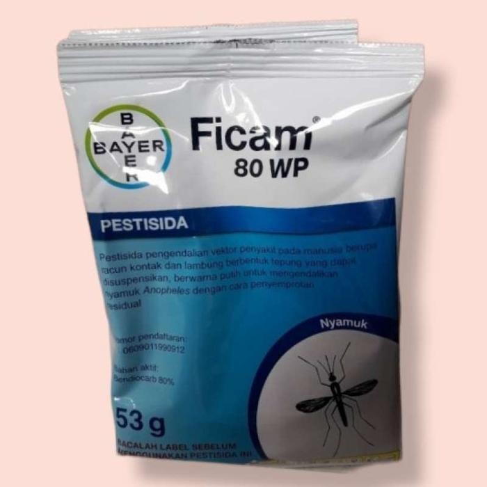 Jual Bayer Ficam 80 WP Nyamuk Pestisida Insektisida Bendiocarb 80 gr/lt ...