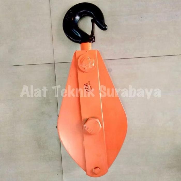 Jual KATROL KAPAL SINGLE KDK 8" INCH 5 TON / PULLEY BLOCK WITH HOOK ...