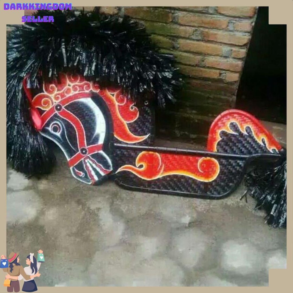 Jual Jaran Kepang Jumbo 124 Cm Jaranan Jumbo Besar Pentas Jaran Kuda ...