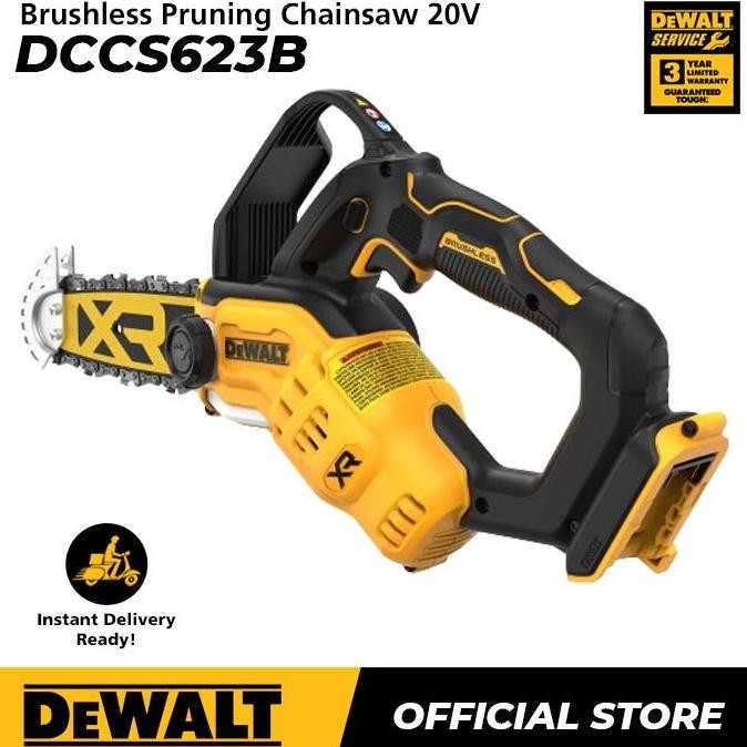 Jual Dewalt Cordless Pruning Chain Saw / Gergaji Kayu 20V (Max) 8 ...