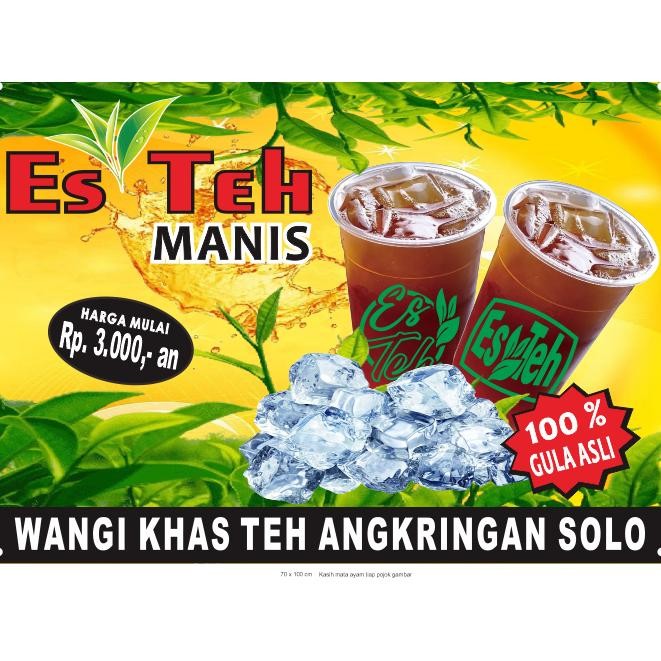 Jual SPANDUK ES TEH UNTUK BOOTH | Shopee Indonesia