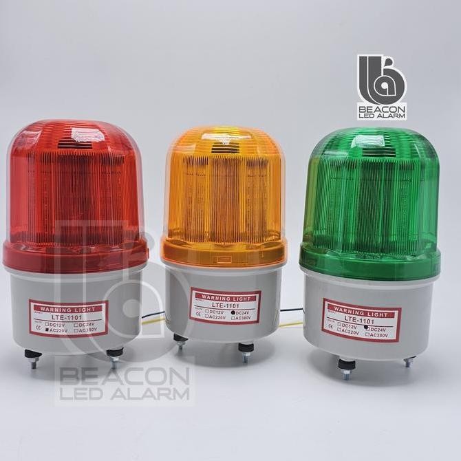Jual Lte-1101J Led 220V Ac. Lampu Blitz Led With Buzzer/Sirene/Alarm ...