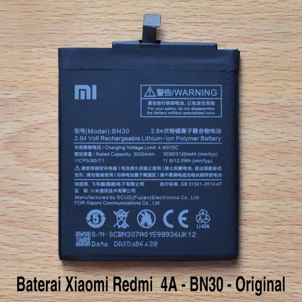 Jual Baterai / Batre Xiaomi Redmi 4A / BN30 Original 99% | Shopee Indonesia