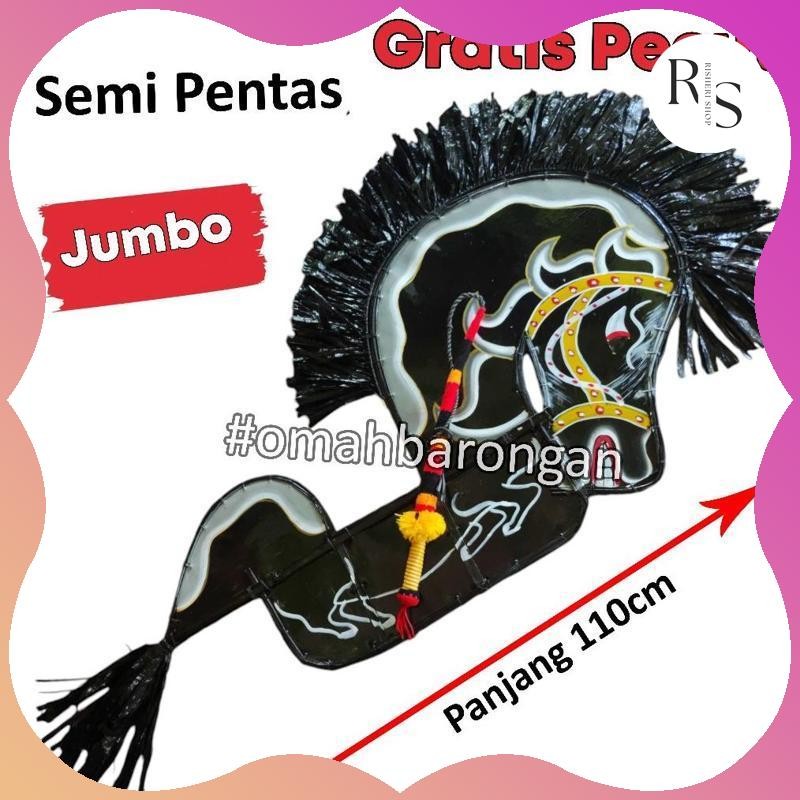 Jual Harga Diskon Jaranan Jumbo Kuda Lumping Kepang Besar Panjang 110cm ...
