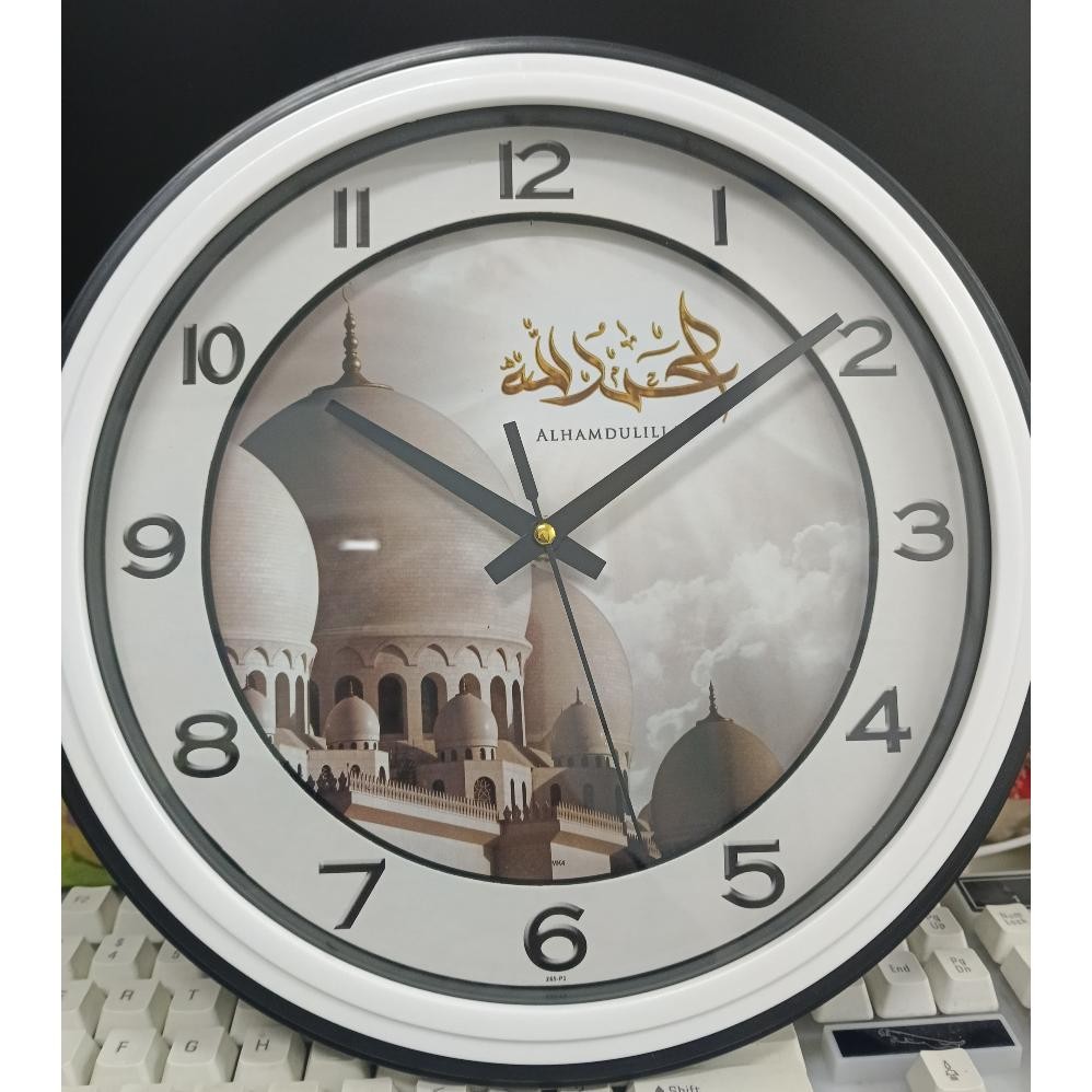 Jual JAM DINDING ISLAM MUSLIM MOTIF ISLAMIC ARAB KALIGRAFI MASJID ...