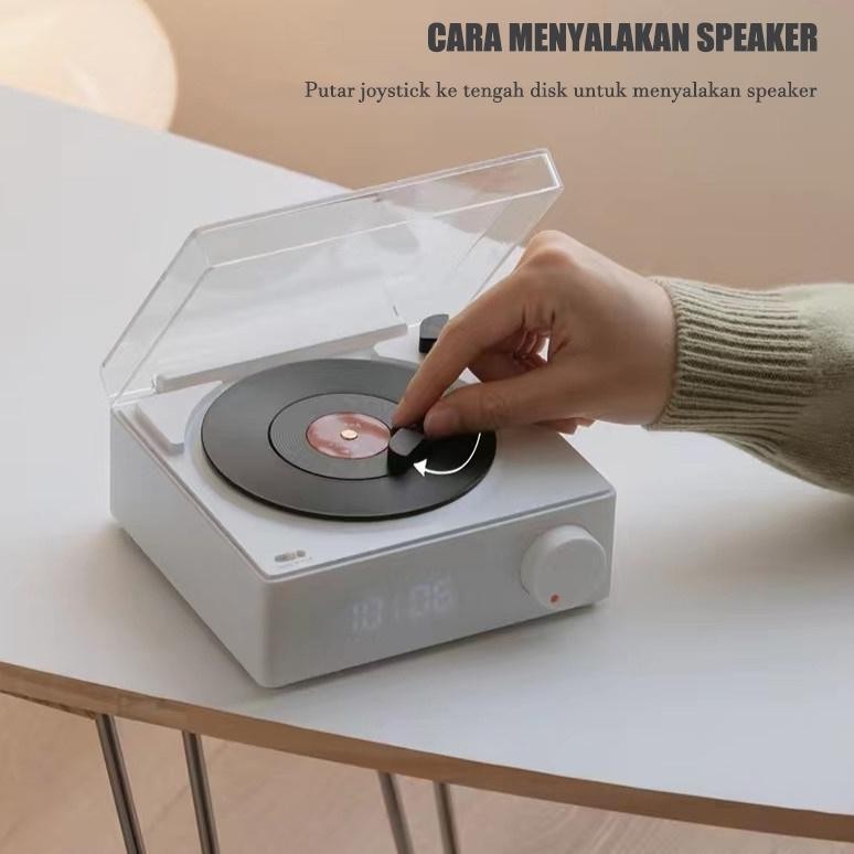 Jual Salt Round-X11 Atomic Speaker Bluetooth Jam Alarm Speaker Retro ...