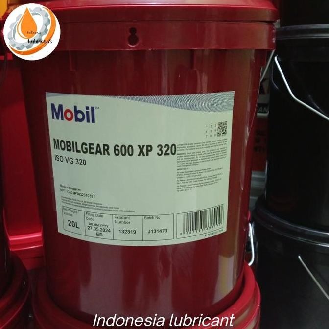 Jual Mobilgear 600 XP 320 Gear Oil ISO VG 320 Pail 20 liter | Shopee ...