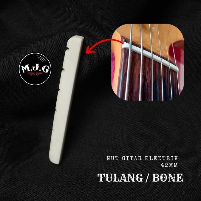 Jual Nut tulang bone neck datar ibanez fender stratocaster squier ...