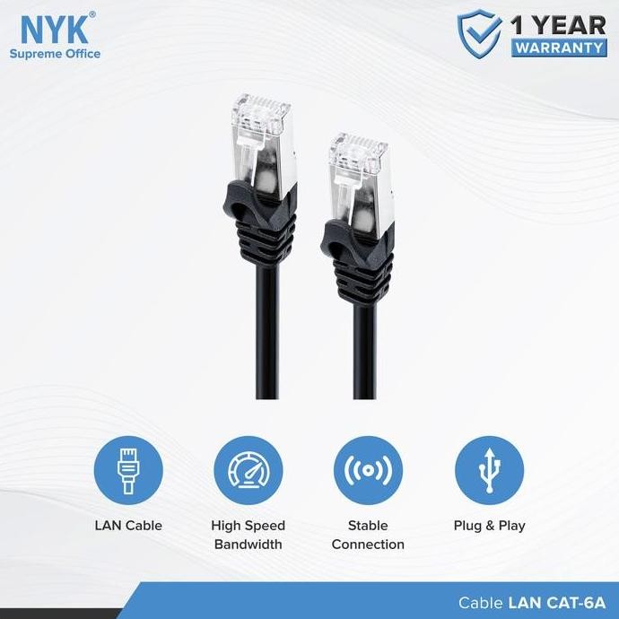 Jual DE30 - Kabel LAN NYK CAT 6A FTP 15 Meter | Shopee Indonesia