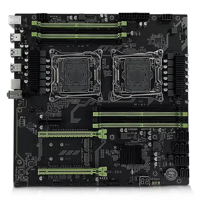 Jual X99 2D4 DEKSTOP DUAL CPU MOTHERBOARD INTEL XEON E5 LGA2011-V3 C612 ...