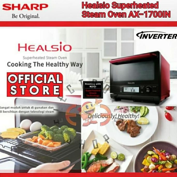 Jual Sharp Ax 1700In - Healsio Superheated Steam Oven 31L - Ax1700In ...
