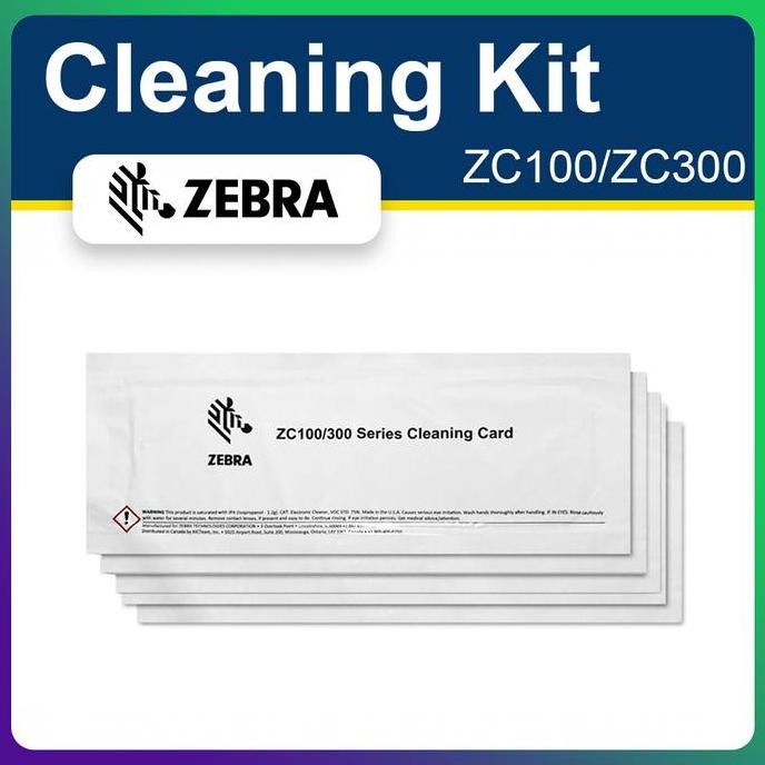 Jual Cleaning Kit Printer Kartu Zebra ZC100 / ZC300 Cleaning Kit Zebra ...