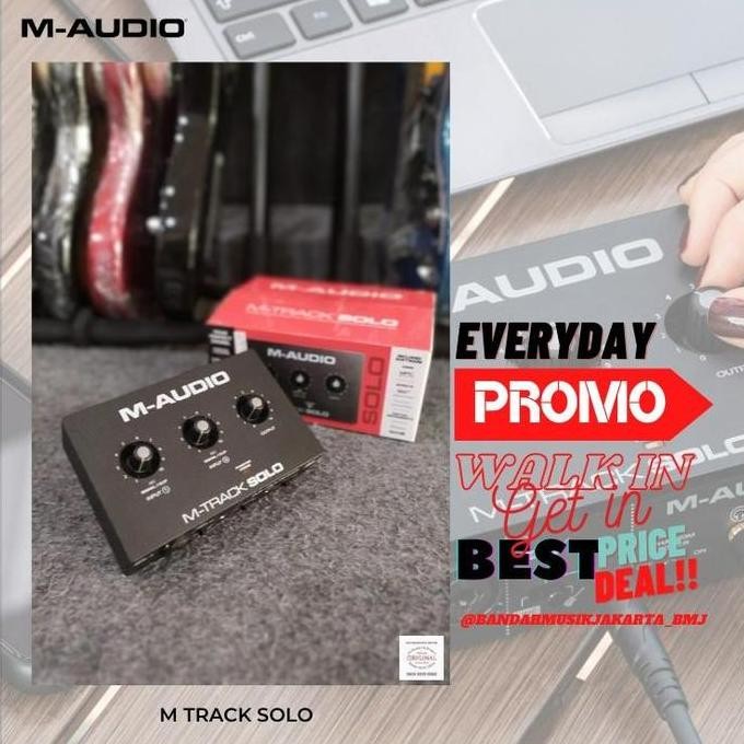 Jual M-Audio M-Track Solo Mtrack ,Bmj | Shopee Indonesia
