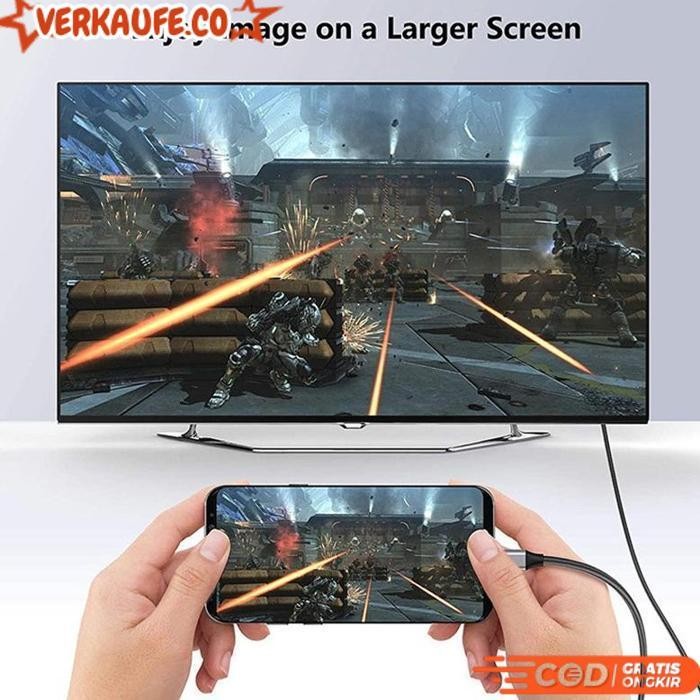 Jual Quality Cable Hdmi To Type-C Ultra Hd 4K 1.8 Meter Hdmi To C ...