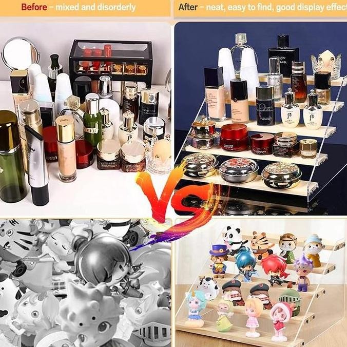 Jual 2/3/4/5Dudukan Layar/ Tier Wooden Acrylic Display Stand Toy ...