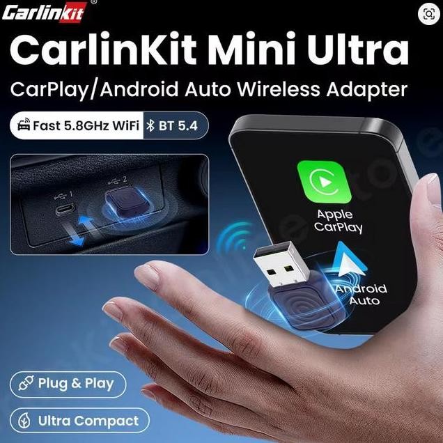 Jual Promo Carlinkit Mini Ultra Wired To Wireless Apple Carplay ...