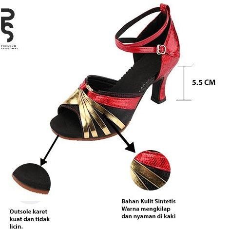 Jual EDYTA - Sepatu Dansa Latin/ Line Dance Heels 5CM Boots | Shopee ...