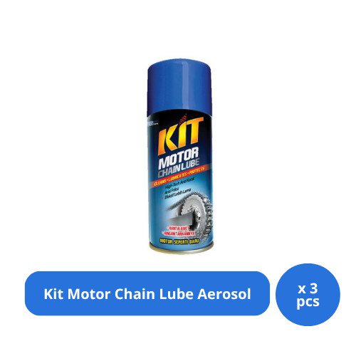 Jual Kit Motor Chain Lube Aerosol 110 ml x 3 pcs | Shopee Indonesia