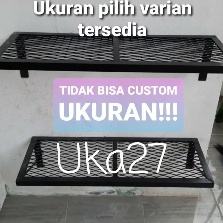 Jual rak ambalan pot bunga rak PC rak printer tempel dinding serbaguna ...